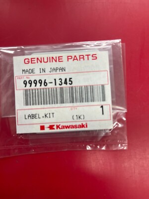 ***NOS KAWASAKI 99996-1345 KIT,CAUTIONLBL UV01-02 (ACTIVE #) | eBay