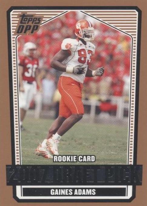2007 Topps Draft Picks and Prospects (DPP) - Gaines Adams #107 (RC) for ...