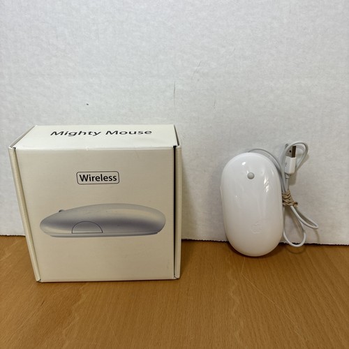 OEM White Genuine Apple "Mighty Mouse" Optical Wired USB iMac/PC Mac ...
