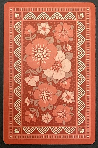 Floral Pattern Design Vintage Single Swap Playing Card | eBay