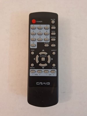 Craig CG003 Remote Control for Digital TV Tuner Converter Box CVD508 | eBay