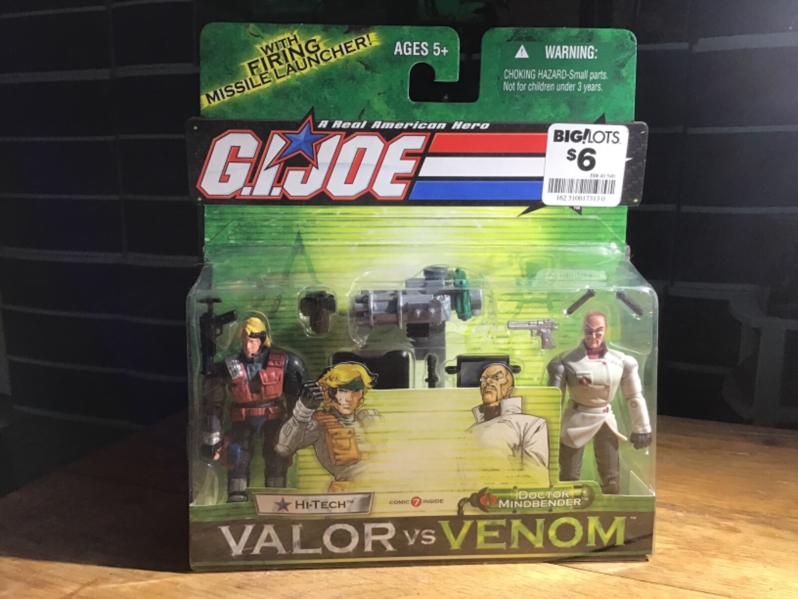 GI Joe Valor VS Venom Hi-Tech vs Doctor Mindbender Figure Pack 2004 NEW ...