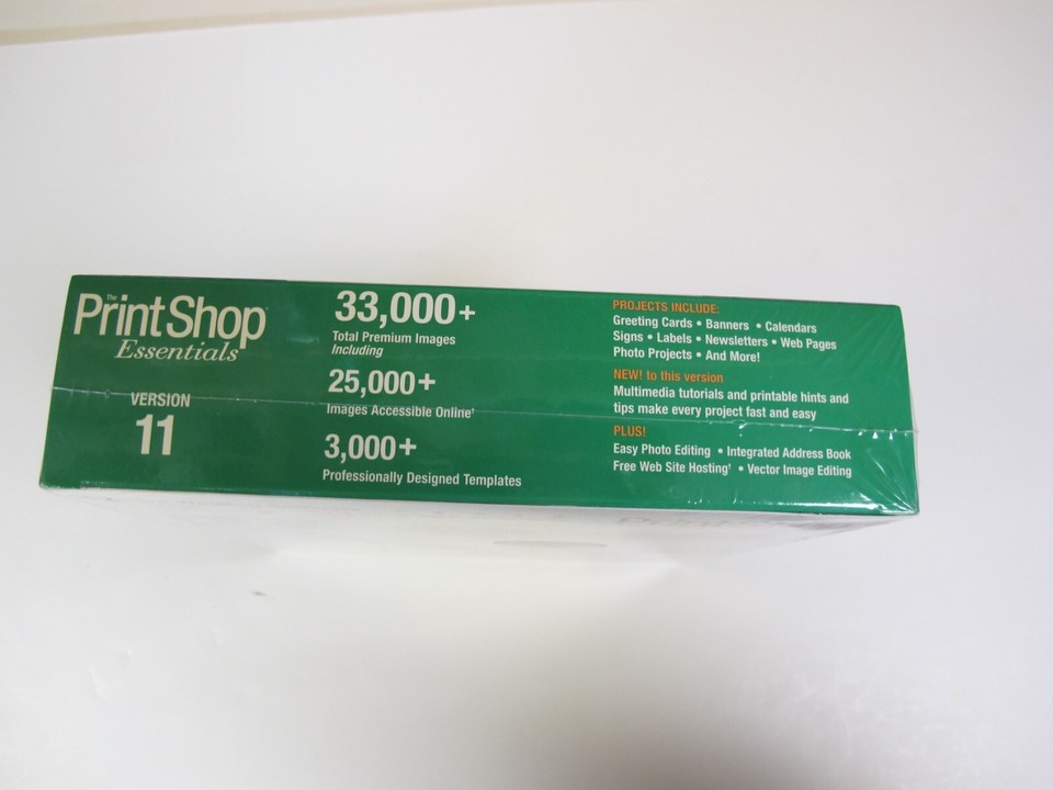 Print Shop, Essentials, Broderbund, Version 11. New Unopened box ...