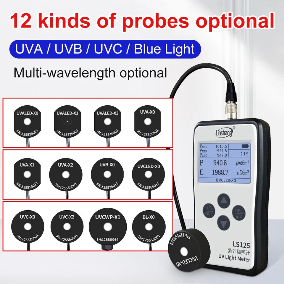 Uv Tester Ultraviolet Light Meter Radiometer Uva Uvb Light Sources ...