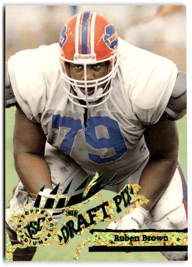 1995 Stadium Club #D447 Ruben Brown Buffalo Bills Diffraction | eBay