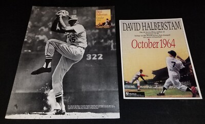 MICKEY MANTLE BOB GIBSON VTG PROMO DISPLAYS BOOK OCTOBER 64 1964 WORLD ...