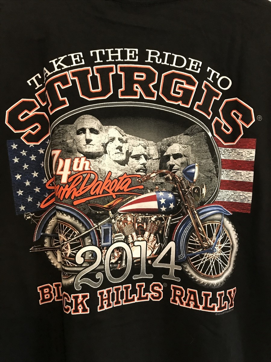 Camisetas Sturgis Sturgis Usa 2024 Skull Dakota Del Sur Manga Larga