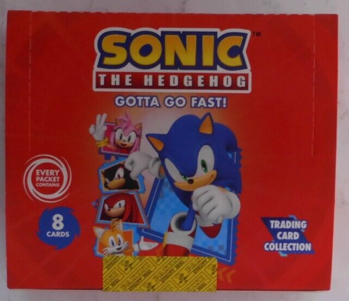 Full Box (18 Packets) Panini Sonic The Hedgehog Gotta Go Fast! Trading ...