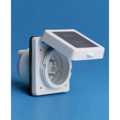Marinco 30 Amp 125 V Shore Power Inlet White | eBay