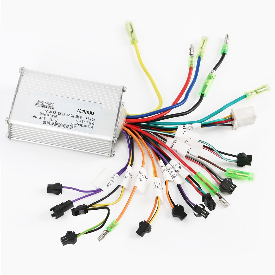 36V/48V 350W-500W Brushless Motor Controller Throttle Electric Scooter ...