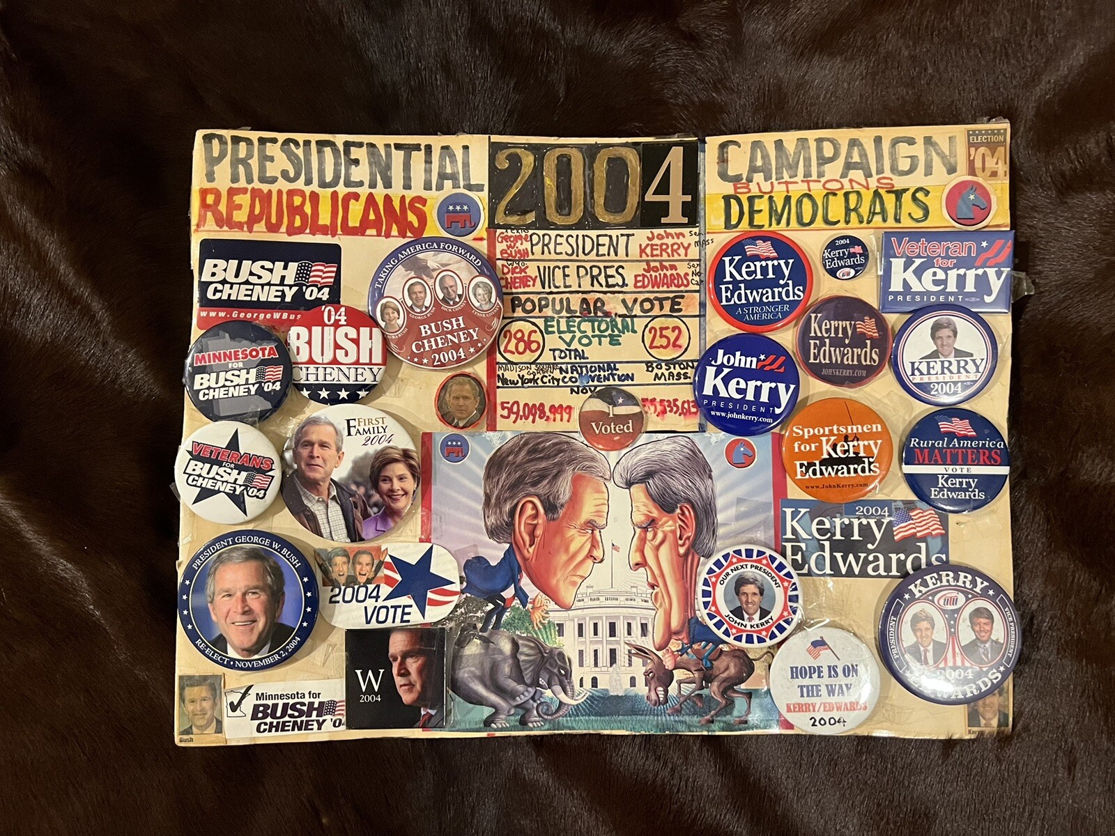 HUGE VINTAGE PRESIDENTIAL CAMPAIGN BUTTON COLLECTION. OWN A PIECE OF ...
