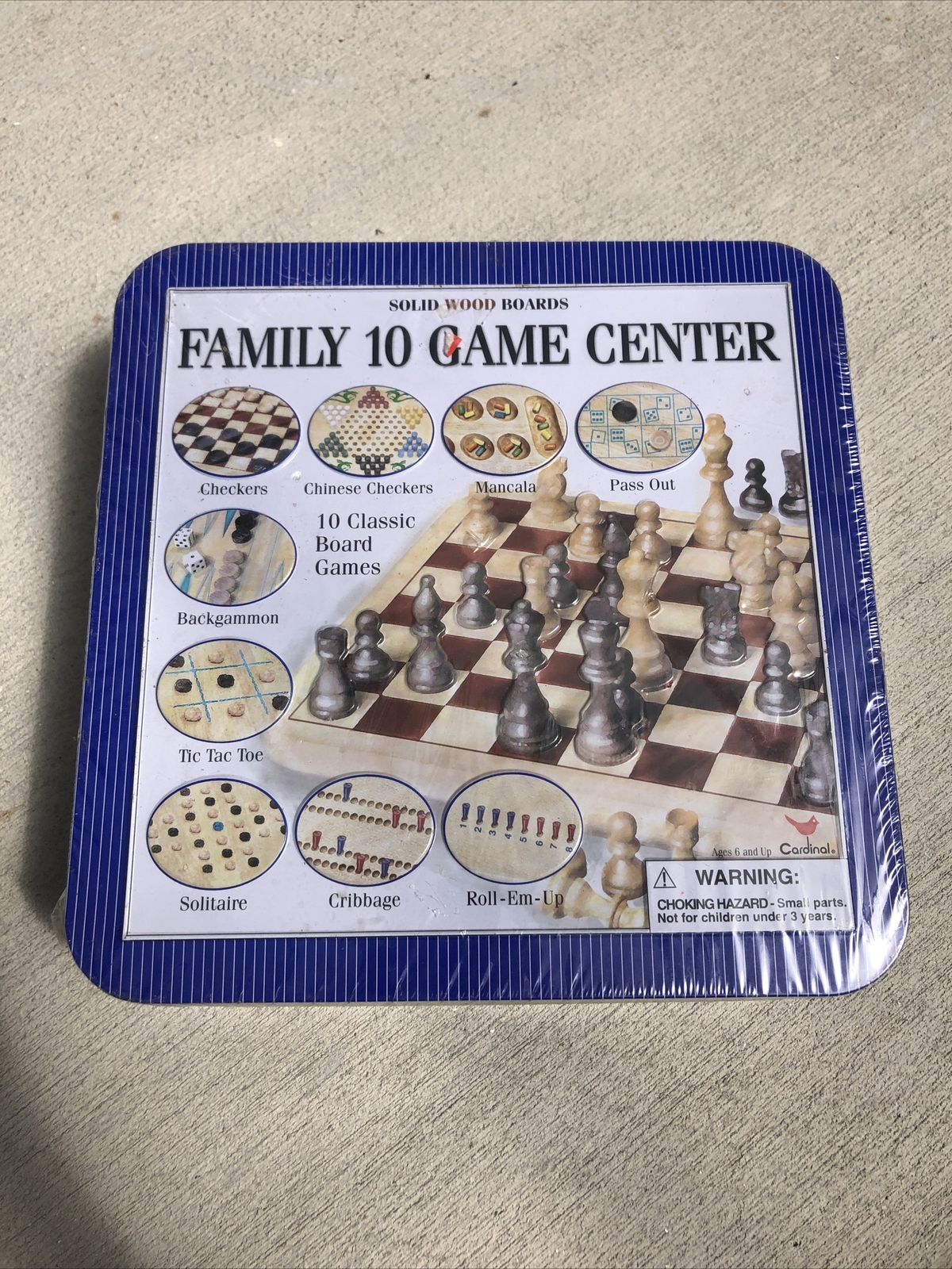 Cardinal Family 7 Mancala Game Center Solid Wood Boards Eight Classic ...