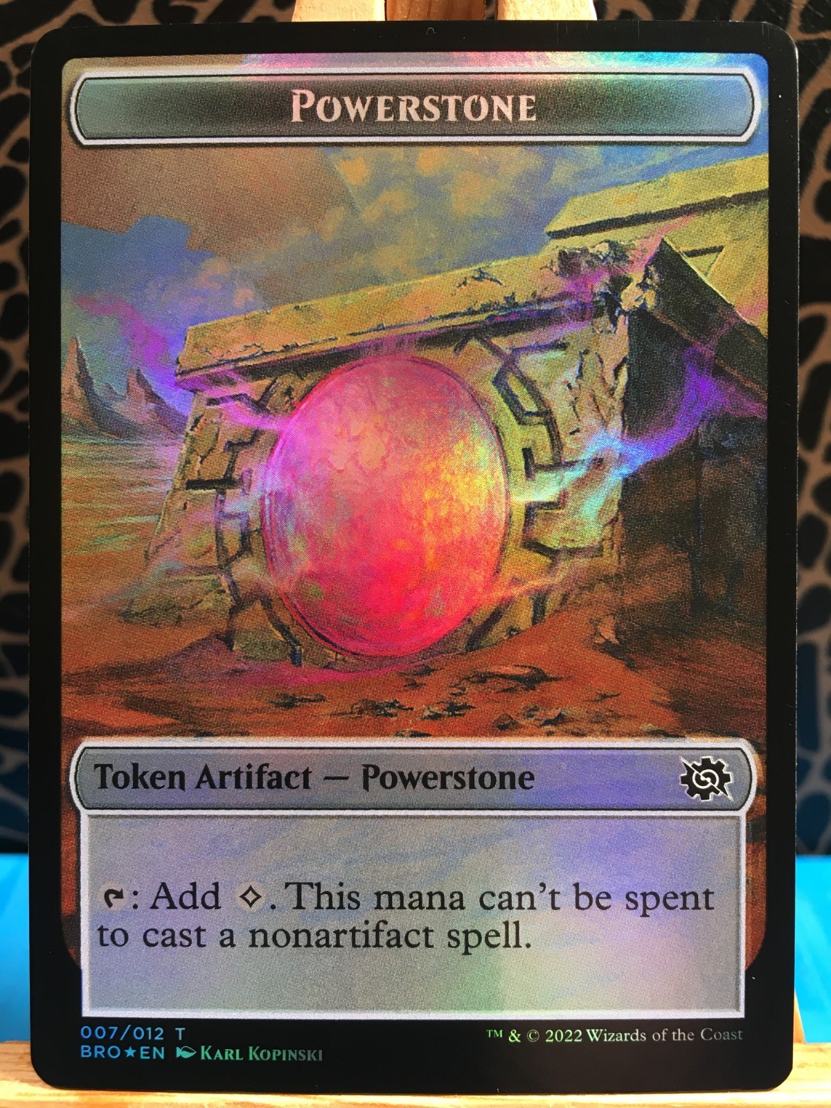 MTG - Powerstone / Soldier Token. The Brothers' War. Double Sided ...