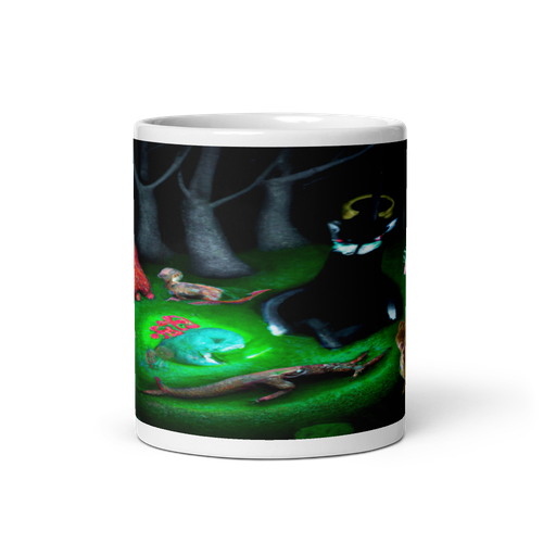 Enchanted Animals Ceramic Mug - Mystical Forest Creatures Coffee Cup | eBay
