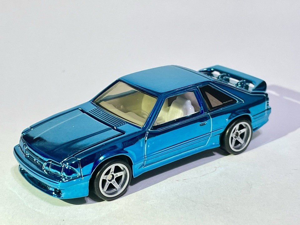 Hot Wheels 1993 Ford Mustang Cobra R SPECTRAFLAME BLUE - CUSTOM MADE 🟥⬜ ...