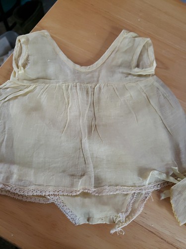 VINTAGE Yellow DOLL DRESS, SLIP FOR PATSY SHIRLEY TEMPLE DOLL 8"long 6 ...