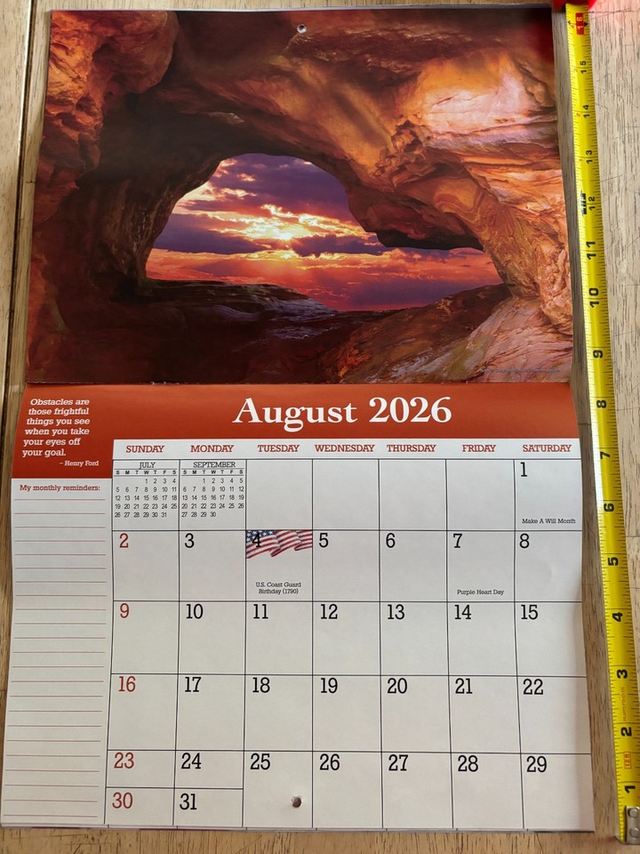 Disabled American Veterans - America Beautiful - 2026 - 12-Month Wall ...