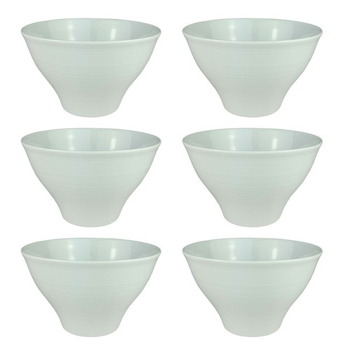 6 Arzberg Move Seguenze Müslischalen Schüssel 13 cm Strukturlinie Weiß ...