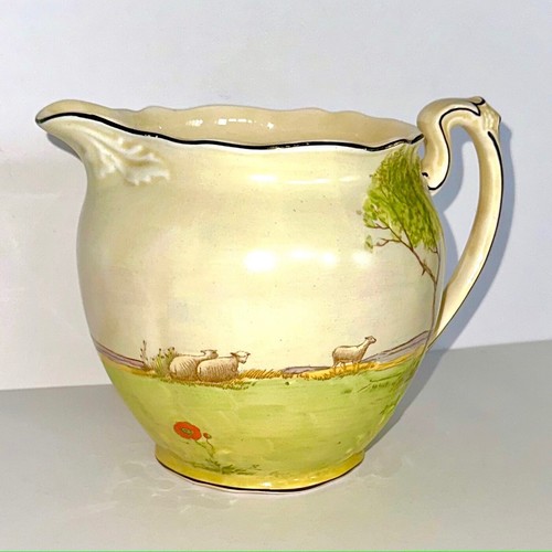 Rare 30's Royal Venton Ware John Steventon & Sons Springtime Jug Sheep ...