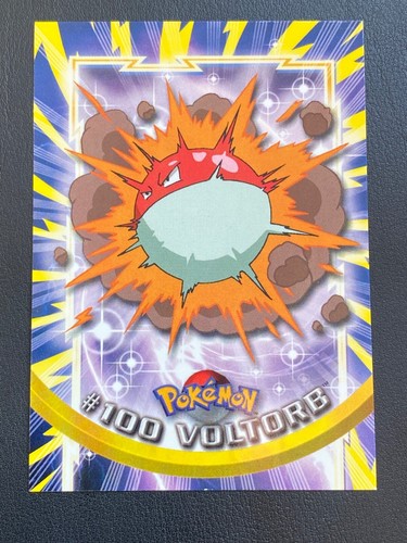 ENGLISH POKEMON VOLTORB #100 TV ANIMATION TOPPS NON HOLO VOLTORBE - NM+ ...