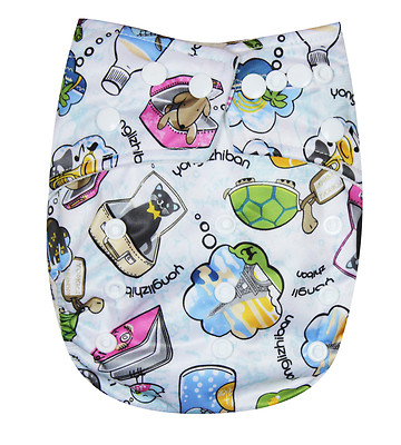 SEE DIAPERS ORGANIC BAMBOO TERRY BABY CLOTH DIAPER WITH 2 TERRY INSERTS ...