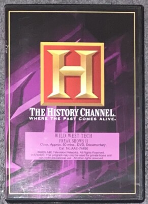 Wild West Tech Freak Shows II DVD History Channel Documentary | eBay