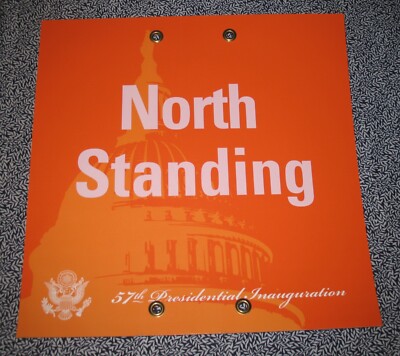 BARACK OBAMA INAUGURATION ATTENDANCE AREA Orig Heavy Duty 21" x 21 ...