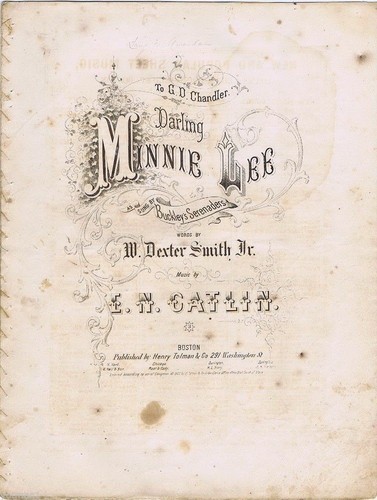 Darling Minnie Lee, As Sung by Buckley's Serenaders, antique sheet ...