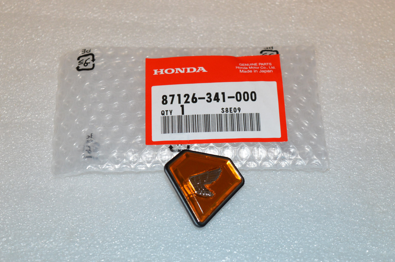Honda NOS CB750 Left Orange Side Cover Emblem CB 750 87126-341-000 | eBay