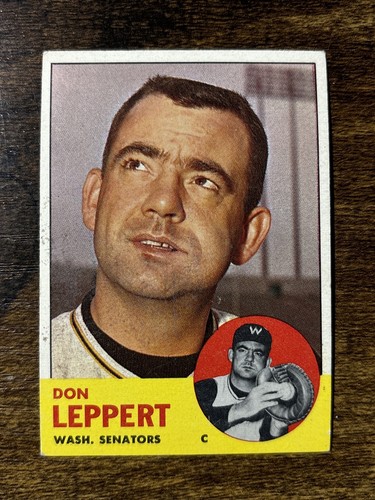 1963 Topps - #243 Don Leppert | eBay