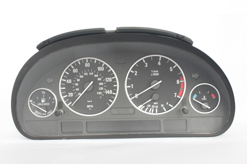0 Miles Virgin Remanufactured BMW E39 5-ser Instrument Cluster w ...