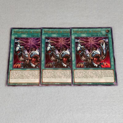 Yugioh Strength in Unity MP20 1st Ed Ultra Rare 3 Card Playset NM | eBay