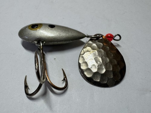 Vtg Metal Body Spinner Lures • Mann's Little George Silver | eBay