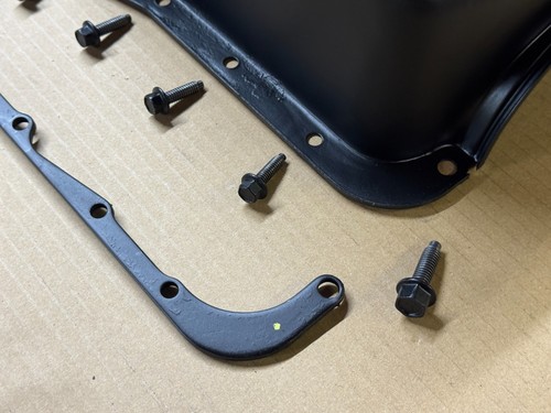 87-93 Ford Mustang Double Sump Oil Pan w/ Brackets & Bolts Combo ...