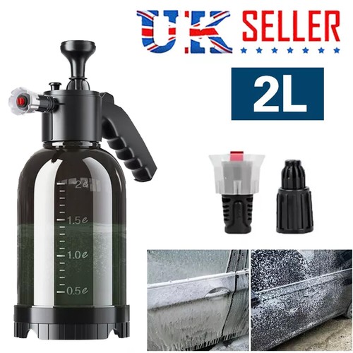 2L Car Wash Foam Sprayer Hand Held Pump Wash Spray Bottle Snow Foam ...