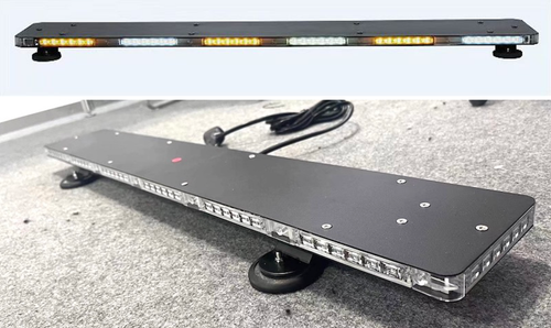 36” Ultra Slim LED Light Bar Amber/White with Magnetic Mount, 0.6 ...