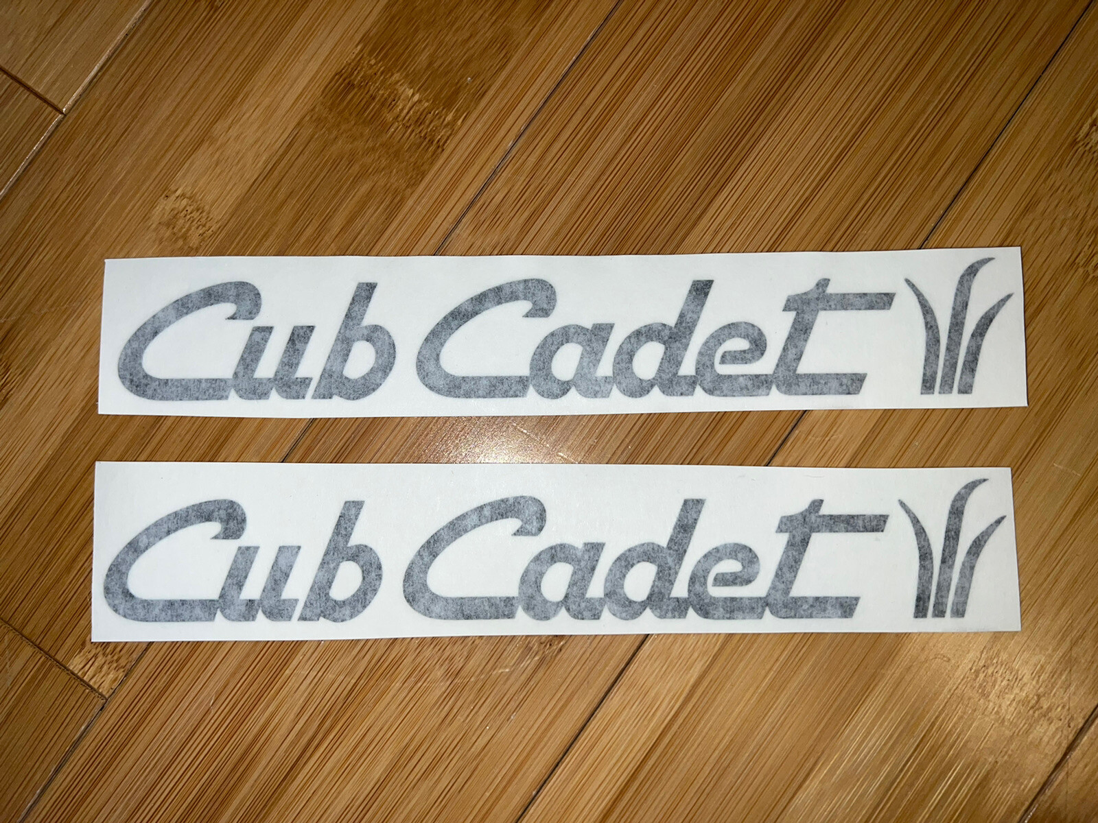 CUB CADET with GRASS DIE CUT DECAL / STICKER 9” (SET OF 2) - BLACK Lawn ...
