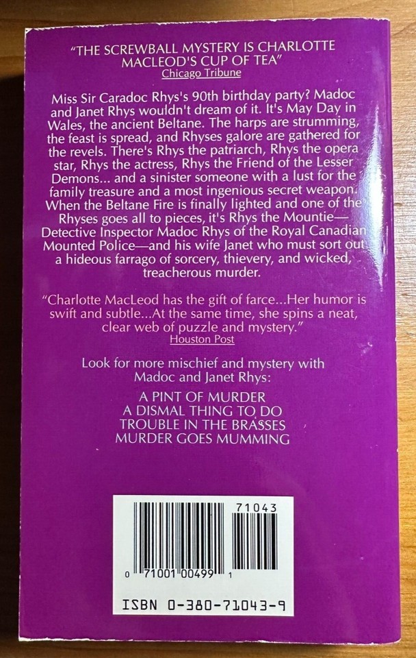 Charlotte MacLeod, Alisa Craig The Wrong Rite, Paperback, New ...