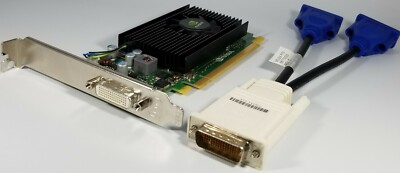 Nvidia Dual Monitor 1GB Windows 10 VGA DVI Full ATX PC Video Graphics ...