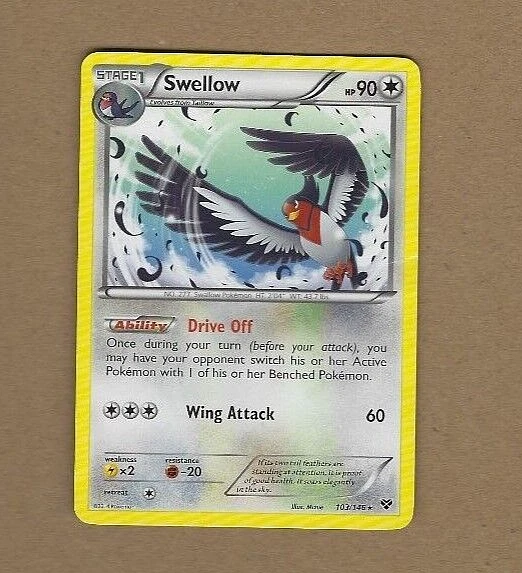 Pokemon Swellow Card