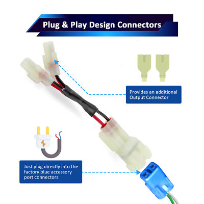 For Honda Talon 1000X 1000R Keyed On Power Source Splitter Wiring Wire ...