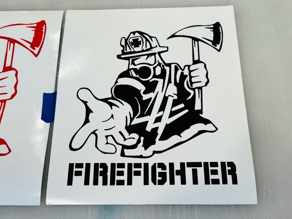 Firefighter Vinyl Decal - Many Color & Size Options & FREE Shipping ...