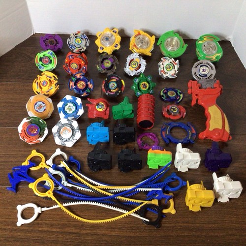 Beyblade Takara Tomy Plastic Generation Gen 1 Lot Trypio Trygle Wyborg ...