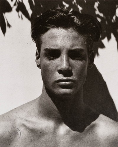 VTG Herb Ritts Print Christian Male Model Duotone Engraving Photo 1989 ...