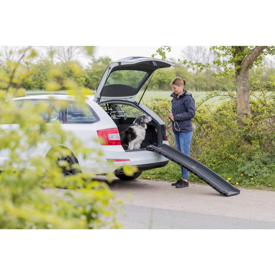 Folding Dog Ramp with Non-Slip Surfaces - Pet Ramp for Large Cars and ...