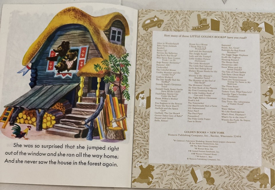 The Three Bears Little Golden Book | eBay