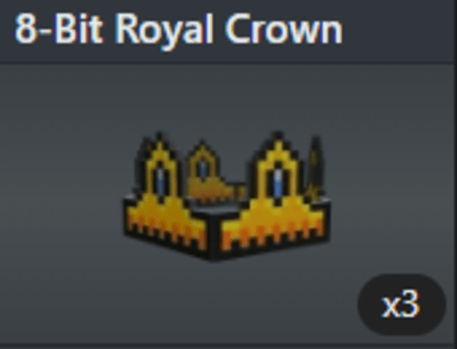 8-Bit Royal Crown Roblox Limited / Clean & Safe 8BRC | eBay