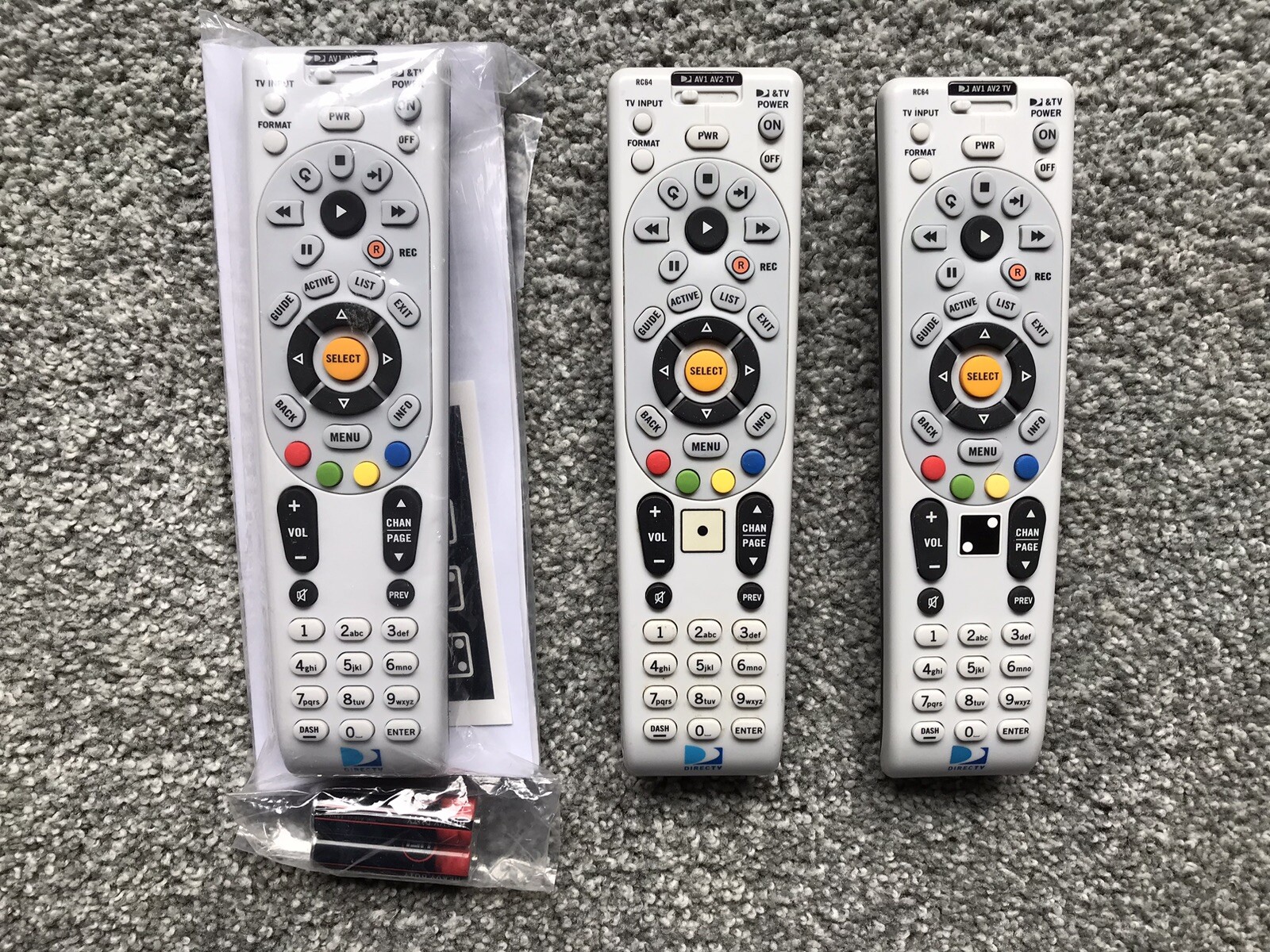 3 DIRECT TV Directv RC64 Remote Controls 1 Brand New & 2 Used | eBay