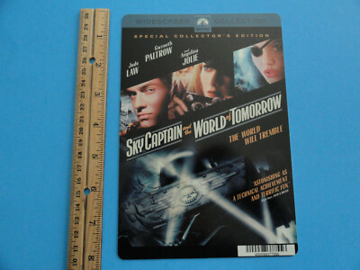 SKY CAPTAIN AND THE WORLD OF.. - BLOCKBUSTER VIDEO BACKER CARD 5"X8 ...