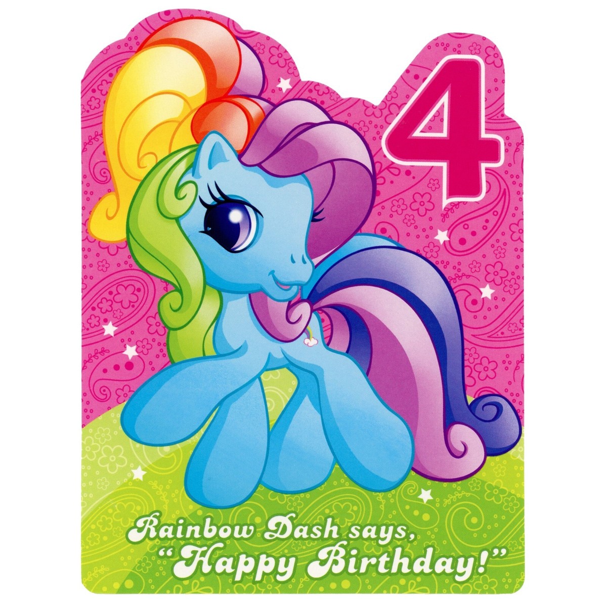 My Little Pony 4th Birthday Card My Little Pony Equestria Girls